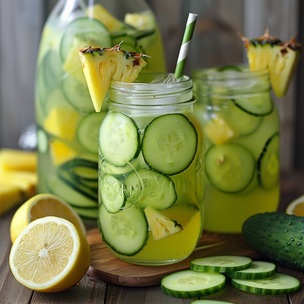 Cucumber Pineapple Lemonade - Sarai Chinwag