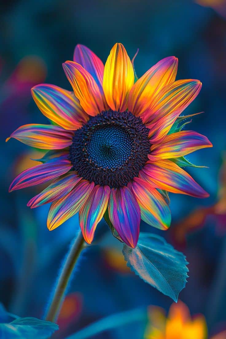 What Do Rainbow Sunflowers Symbolize?