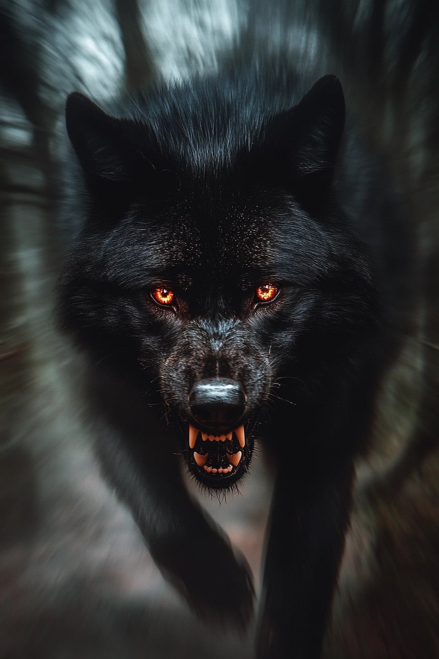 The Spiritual Meaning of Black Wolves