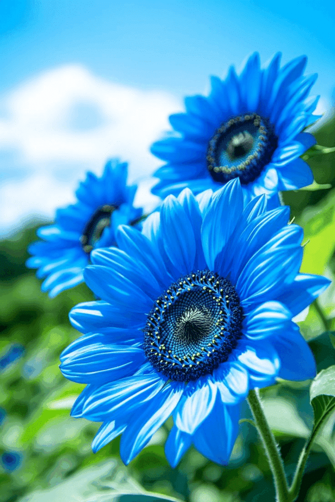 The Spiritual Meaning of Blue Sunflowers