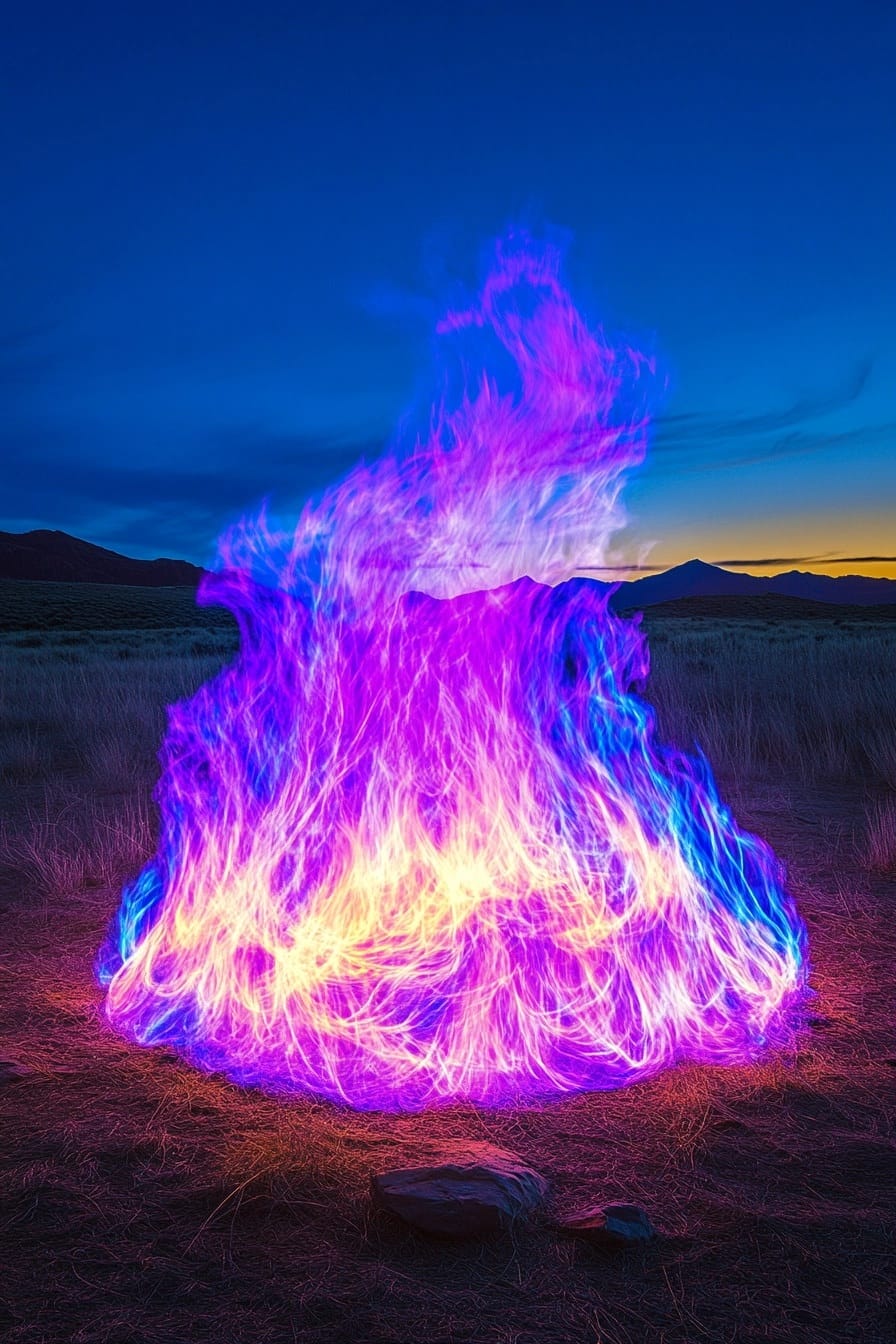How Hot Is Purple Fire?