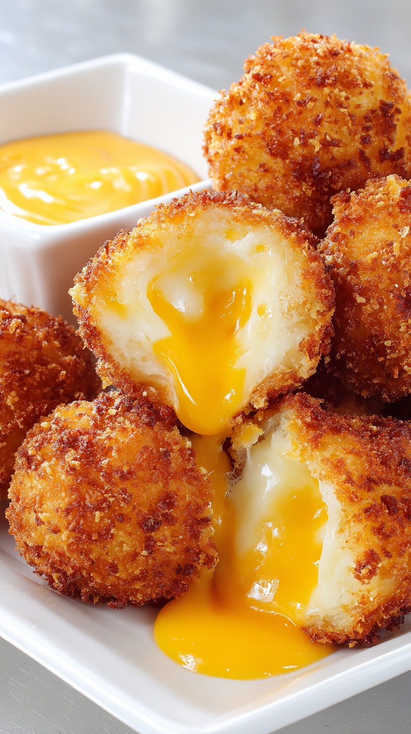 Deep Fried Cheddar Cheese Balls | Sarai Chinwag